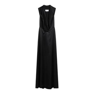 Maison Margiela Cowl Fluid Maxi Dress - - Dresses - Damen - Schwarzk - XS