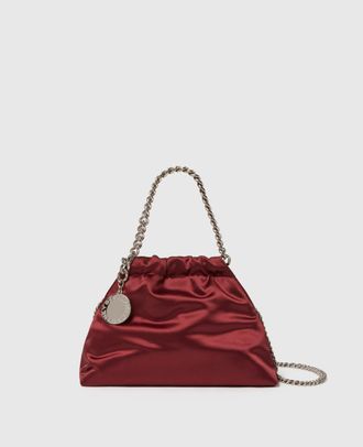 Stella McCartney Falabella Satin Drawstring Crossbody Bag