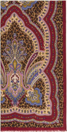 Etro Etro Schal Mit Seide Und Cashmere rot