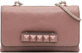 Valentino Garavani Hobo Bags - Leather Rockstud Va Va Voom Clutch on Chain - Gr. unisize - in Gold - f&uuml;r Damen