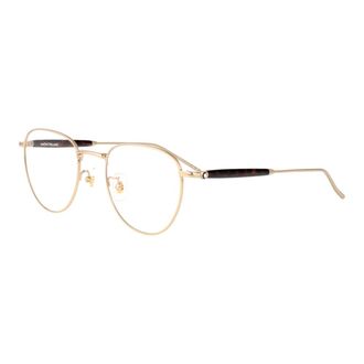 Montblanc Montblanc, Homme, Accessoires, Jaune, Taille: 50 MM Lunettes Optiques Élégantes Mb0410O