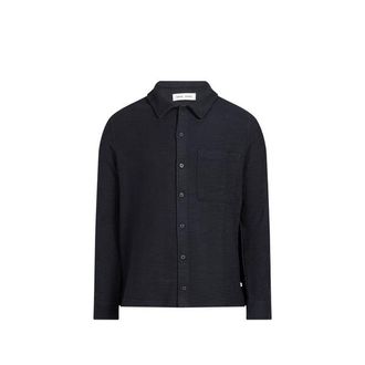 Sams&oslash;e & Sams&oslash;e Chemise droit en coton m&eacute;lang&eacute;