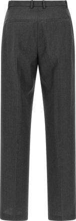 Jil Sander Tailored Wool-Mohair Trousers - Charcoal