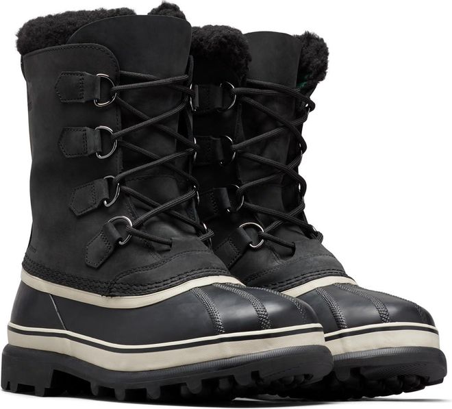 Caribou wasserdichte Schneestiefel f&uuml;r Herren, Schwarz (Black x Dark Stone), 42.5 EU