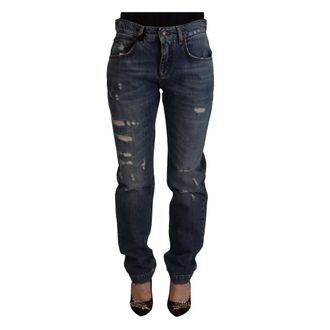 Dolce & Gabbana Gerades Jeans - - Jeans - Damen - Blau - XS