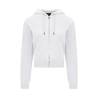 Juicy Couture Femme, Sweatshirts et sweats &agrave; capuche, Blanc, Taille: 40 FR Elegant Polyester SweaT-shirt