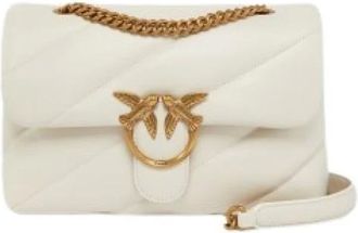 Pinko Pinko, Femme, Sacs, Blanc, Taille: ONE Size Classic Love Bag Puff Maxi Quilt