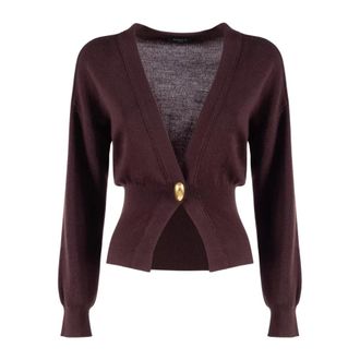 Nenette Figurierter Strickcardigan - - Knitwear - Damen - Braun - XS