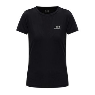 Emporio Armani Emporio Armani Ea7, Femme, Tops, Noir, Taille: 36 FR Vigor7 W Essential TEE SS