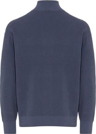 Calvin Klein Jeans Strickpullover Troyerkragen mit Rei&szlig;verschluss, Regular Fit