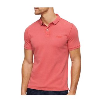 Superdry Vintage Rosa Polo Shirt - - Tops - Herren - Rosa - M