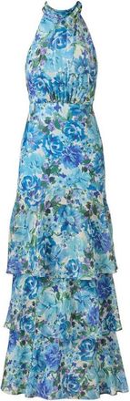 Adrianna Papell Sommerkleid Glazed Chiffon Gown Vertr&auml;umtes und romantisches Chiffonkleid