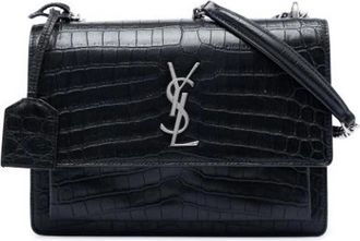 Saint Laurent Pre-owned The Sunset Cross Body Bag - Femme - Pre-owned - Noir - Taille: ONE Size