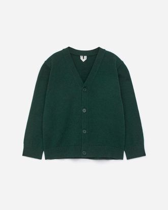 Arket Strickjacke Aus Baumwolle Und Wolle -Grau