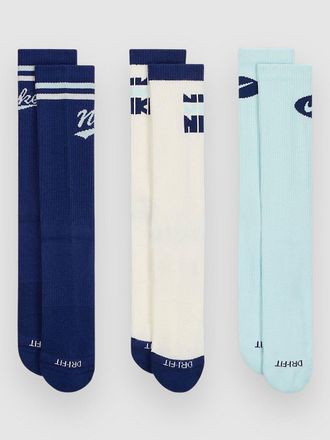 Nike Ed Pls Crew 3P Lifestyle 144 Socks bleu