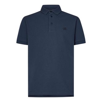 Etro Homme, Tops, Bleu, Taille: XL Polo Bleu avec Broderie Logo &Eacute;l&eacute;gante