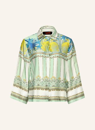 Miss Goodlife Miss Goodlife Hemdbluse Celestiel Aus Satin gruen