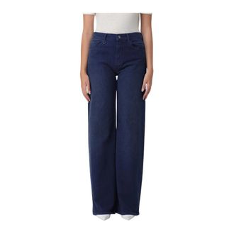 Emporio Armani Wide Leg Jeans in Dunkelwaschung - - Jeans - Damen - Blau - W29