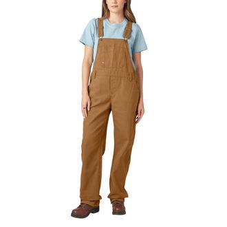 Dickies Damen Relaxed Bib Overall Overall, Rinsed Brown Duck