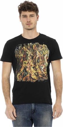Trussardi Kurzarm Rundhals T-Shirt - - Tops - Herren - Schwarzk - 2XL
