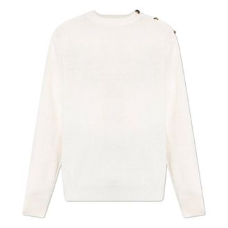 Balmain Homme, Pulls, Beige, Taille: L Classic Crew Neck