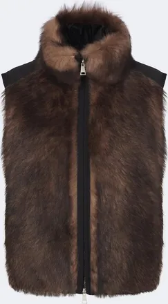 Moncler Doudoune sans manches Tadorne en shearling