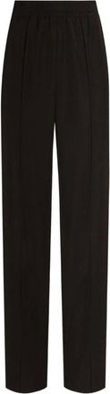 Dolce & Gabbana Femme, Pantalons, Brun, Taille: 38 FR Pantalon Jambe Droite avec Pli Piqu&eacute;