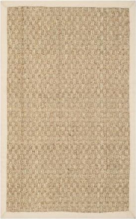 Safavieh Naturfaser Teppich für Wohnzimmer, Esszimmer, Schlafzimmer - Natural Fiber Collection, Kurzer Flor, Natur und Beige, 76 X 122 cm