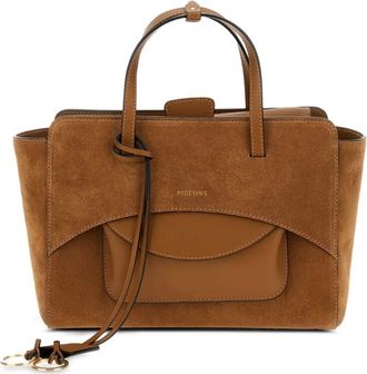 Hidesins sac port&eacute; &eacute;paule en daim - Marron