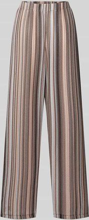 Smith & Soul Wide Leg Hose im Allover-Look mit elastischem Bund