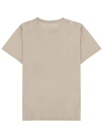 Maison Margiela Printed Cotton T-Shirt - Beige