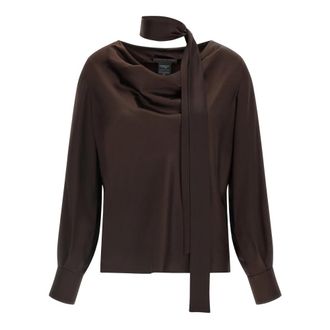 Max Mara Piano Fiocchi Bluse - - Blouses & Shirts - Damen - Braun - 2XS