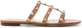 Valentino Garavani Sandalen - Sandals Leather Brown - Gr. 35,5 (EU) - in Braun - f&uuml;r Damen