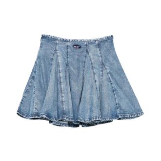 Diesel Denim Minirock mit Falten - - Skirts - Damen - Blau - W27