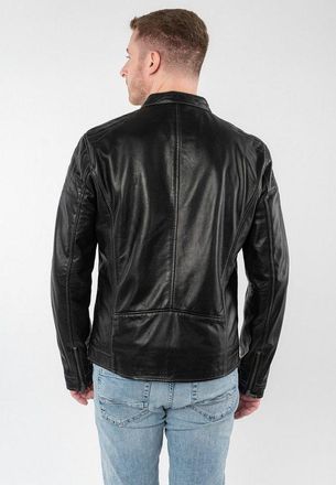Mauritius Lederjacke MMOrvay mit Bikerkragen