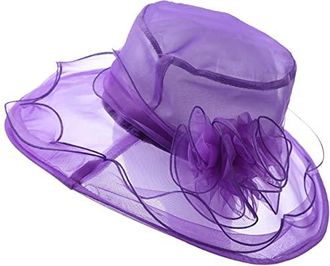 Generic Chapeau pour femme - Chapeau de soleil pour femme - Chapeau de soleil - Chapeau de plage pour femme, violet, Taille unique