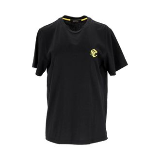 MCM Mcm, Femme, Tops, Noir, Taille: 42 FR T-shirt logo minimaliste pour femmes