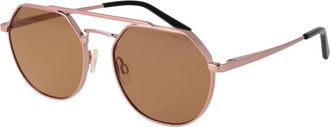 Serengeti Eyewear Ros&eacute;gold Aviator Sonnenbrille Polarisiert Braun - - Accessories - unisex - Rosa - ONE SIZE