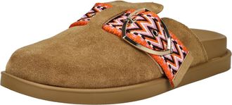 Blauer Pantolette