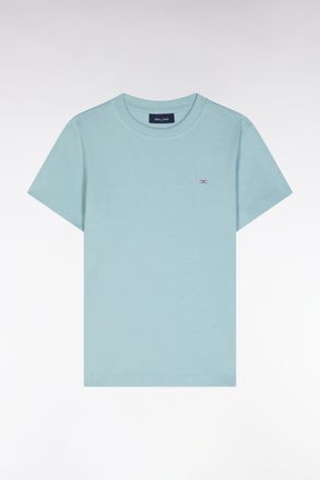 Eden Park T-shirt En Coton Vert Deau Noeud Papillon Dos Coupe Droite