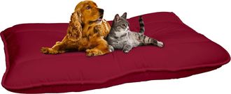 Italian Bed Linen Elegant Hundekissen Maxy, Bordeaux, 60x100cm, MAXY-CS-BORDEAUX-60X100