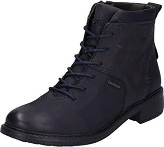 Josef Seibel Femme Bottines à Lacets Selena 50, Dame Bottines,Largeur G (Normale),Semelle intérieure Amovible,imperméable,Bleu (Ocean),42 EU / 8 UK