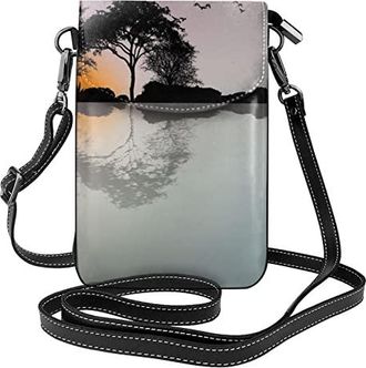 IUBBKI Réflexion Guitare Téléphone Portable Porte-Monnaie - Petit Bandoulière En Cuir Portefeuille Femmes Bretelles Sac Carry Card Cosmétiques