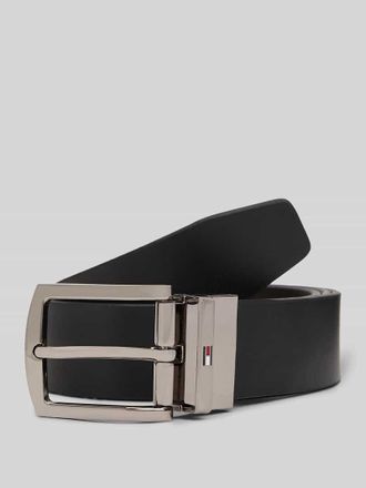 Tommy Hilfiger G&uuml;rtel aus echtem Leder mit Logo-Applikation
