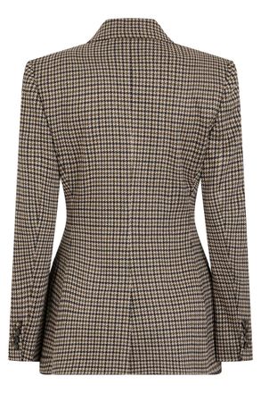 Max Mara Womens Double-Breasted Wool-Blend Blazer Multicolour Viscose Blazers Jacket
