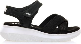 Mtng Keilsandalen Damen Cotton 60450 | 60405 | schwarz