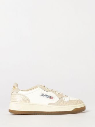 Autry Medalist Low Super Vintage Sneakers aus Leder und Veloursleder mit Used-Effekt