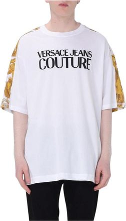 Versace Jeans Couture Homme, Tops, Blanc, Taille: L T-Chemises