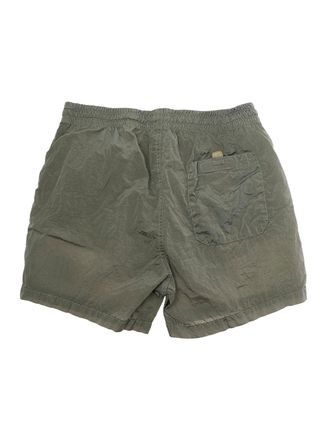 Stone Island Boys Kids Grey Polyamide Shorts With Welt Pocket
