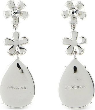 Self Portrait Silve Drop Earrings - Silver